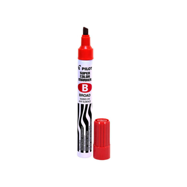 Marcador Permanente Pilot Super Color Rojo – La Mariposa de León